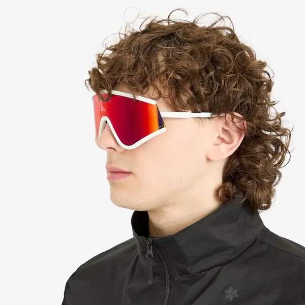Oakley Muzm Eyeshade Sunglasses - White/prizm Road | Editorialist